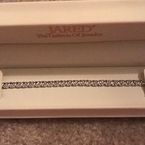 Jared | Jewelry | Jared Diamond Bracelet Sterling Silver | Poshmark